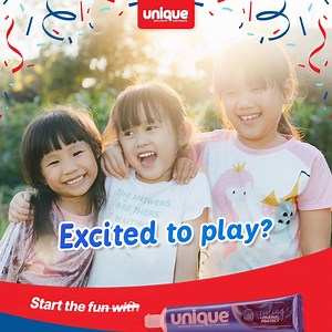 Keep your child's teeth protected always with Unique toothpaste! 👍🏻 Enhanced with maximum fluoride protection, you'll surely be satisfied with your family's dental care needs. Buy now at the nearest grocery stores and supermarkets! 🛒 | Unique Toothpaste