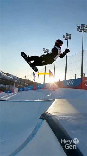 95.00 Score! The Run That Won Olympic Halfpipe Gold 🥇 #halfpipe