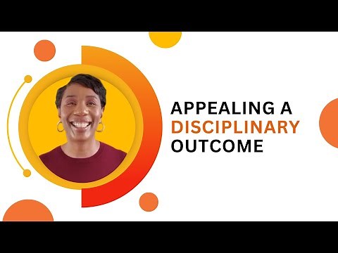 Appealing a Disciplinary Outcome
