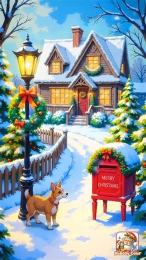 Christmas retro Christmas color paint app free