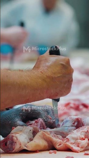 Carcass processing in a butcher shop involves a detailed procedure with careful handling of meats