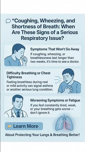 Coughing, Wheezing & Shortness of Breath – When to Worry #shorts #shortvideo #trendingshorts