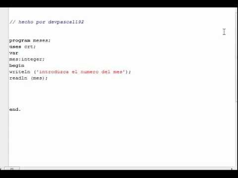 Programación en Pascal - CASE - OF (varias condiciones)