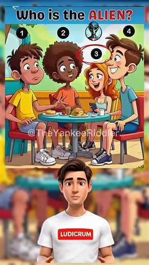 Guess who the alien is?#brainteaser​ #riddlesinenglish​ #riddlemethis​ #riddleswithanswers​