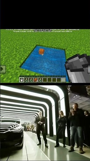 Minecraft unlimited water shows 🫨