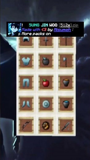 📂 Pack: Sung Jin Woo 512x by Misumeh