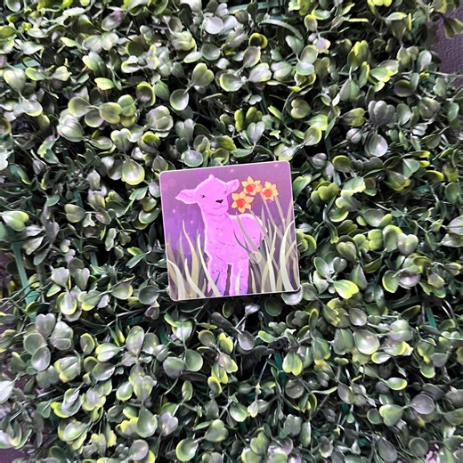 Lamb Die Cut Sticker | Water Resistant Matte Sticker - Etsy