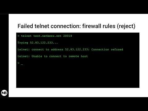 How to Test TCP connectivity with telnet