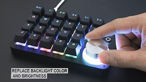 Watch Koolertron 24 Keys One Handed Macro Programmable Keyboard on Amazon Live