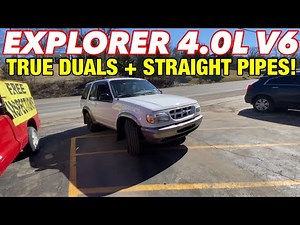 1997 Ford Explorer 4.0L V6 TRUE DUAL EXHAUST w/ STRAIGHT PIPES!