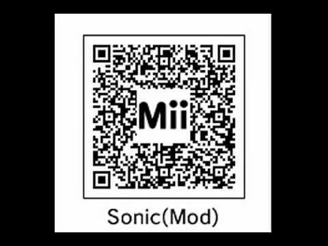 Sonic MII QR Code Pack!!! 3ds and wii-u