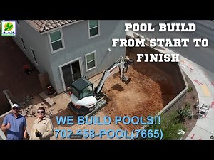 Las Vegas Custom Pool Build Start to Finish | Pentair IntelliFlo3 | Greencare #1 Builder