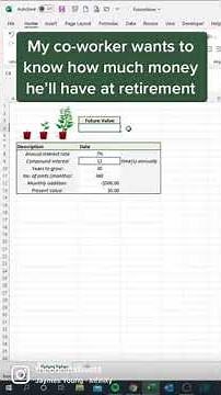 How to calculate your retirement in Excel