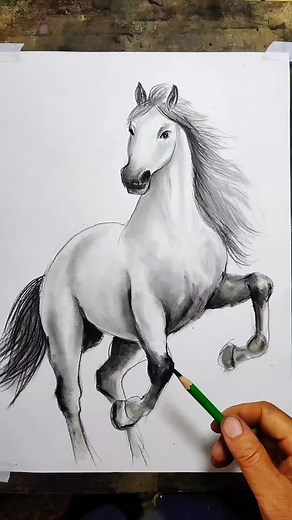 Easy Pencil Drawing: How to Draw Horses Step-by-Step