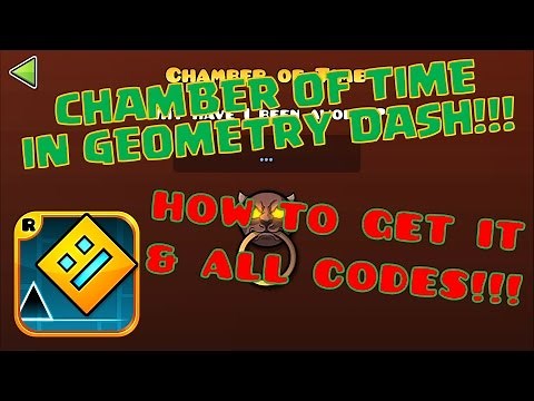 CHAMBER OF TIME ALL CODES!!! PLUS HOW TO GET THE CHAMBER OF TIME!!!! AND A NEW LEVEL!!!