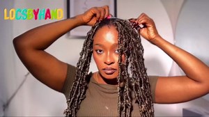 Crochet Butterfly Locs with Curly Ends 14 Inch, Boho Distressed Butterfly Locs Crochet Hair, Ombre Honey Blonde Bohemian Goddess Faux Butterfly Braids with Curly Ends (6 Packs, T27)