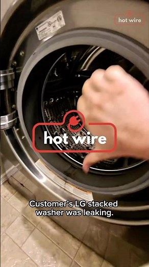 Why Your LG Front-Load Washer Is Leaking (and How We Fixed It) #hotwire #appliancerepair #fypシ