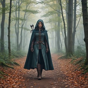 Medieval Hooded Cloak for Women | Woodland Ranger Archer Cape for Her | Renaissance Forest Fantasy Costume | Cosplay & LARP Adventure Outfit - Etsy