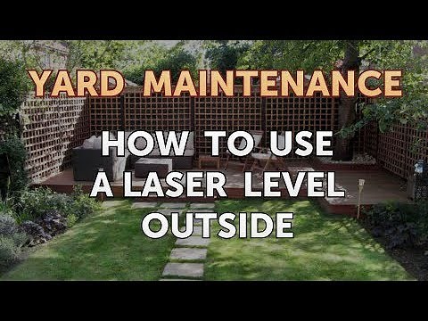 How to Use a Laser Level Outside