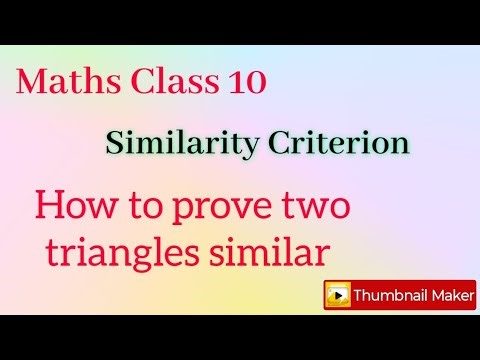 Triangles Class 10 – Similarity Criterion (AAA, SSS, SAS) | Easy Explanation cbse