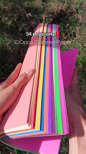 100 Assorted Colored Paper for Just 54 Pesos
