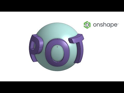 Onshape tutorial: Text on a sphere
