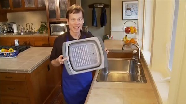 PrepWorks Collapsible Dish Drainer - Space-Saving, Expandable Dish Rack for Drying Plates, Cups, and Kitchen Utensils, Extends from 16.5" to 26.75" to Fit Over Most Sinks