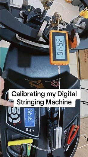 Calibrating Badminton Digital Stringing Machine