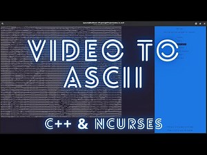 Video-to-ASCII (Program in C++) - ASCII art