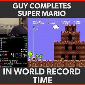 Guy completes super Mario in world record😨😨 Amazing.👌👌 | Flying chappal