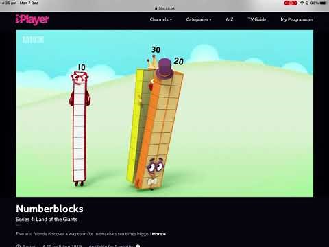 Number blocks land of giants 10 20 30 40 50