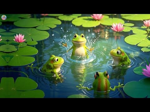 Leaping Frog Fun! 🐸 Hop, Jump & Splash | Kids Action Song