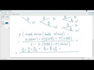 Ex. U7. Maths. Tree diagram. Conditional probability.