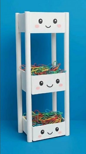 DIY- how to make Paper 3-Tier Mini Shelf #diy #minishelf #papercrafts #origami