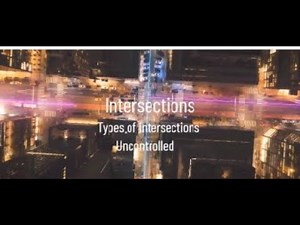 Intersections. Types of Intersections. Uncontrolled Intersections. Driver Education.