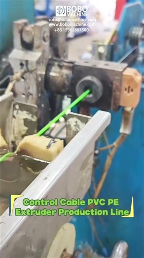 Control Cable PVC PE Extruder Production Line