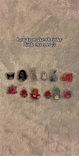 @brooke ♉︎ shrinky dink tutorial for everyone who asked!! 💗 #fyp #smaetho #jewelry #smallbusiness #charms #shrinkydink #handmade #shrinkplastic #studioghibli #miffy #lanadelrey #tutorial #viral