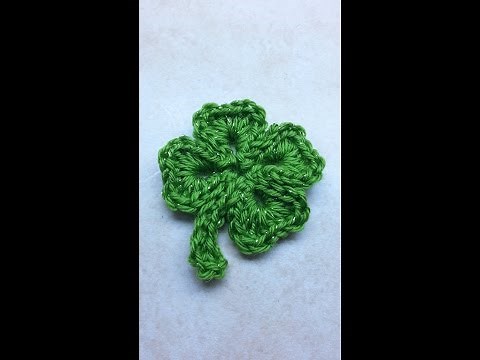 Easy crochet four leave clover | Crochet St. Patricks Day | Bag o day Crochet Tutorial