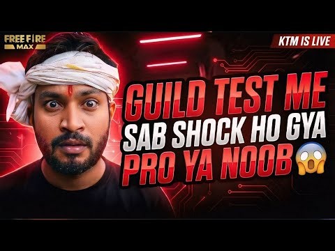 Guild Test Me Sab Shock 😱 | PRO Ya NOOB? | Free Fire Live #shorts #live #freefire #facecam #ff
