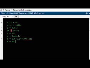 Using MATLAB to model a falling object with drag (via forward Euler)