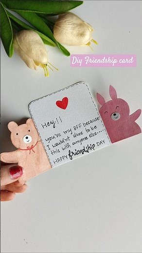 Surprise Your Bestie with Cute Friendship Card! #friendship