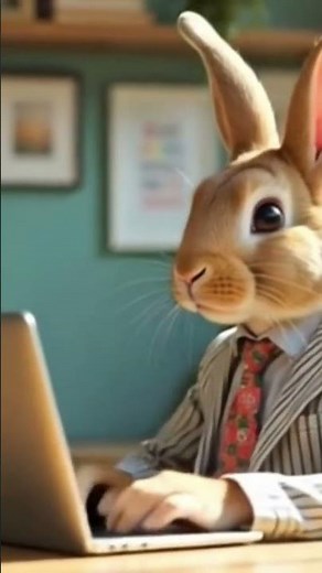 rabbit typing kr rha hy