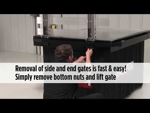 How to install an automated locking stake post - from HingePost.