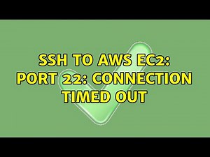 SSH to AWS Ec2: port 22: Connection timed out