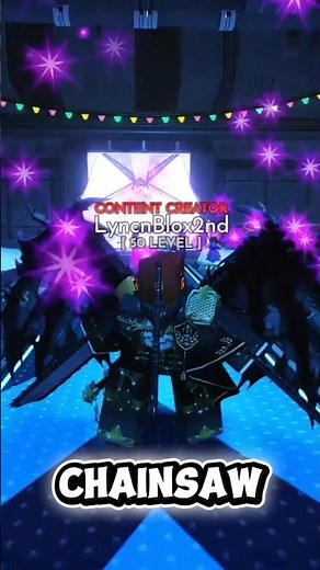 Showcasing Chainsaw Mythic Weapon in Anime Final Quest! #shorts #roblox