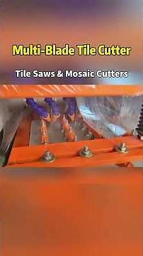 Dual-Spindle Multi-Saw Cutting Machine for Tiles, Stone, and Mosaic