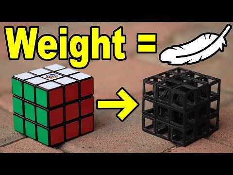 I tried making the world's LIGHTEST Rubik's Cube...