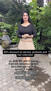 20% discount from 5th december to 12th december on service,products and hair extensions 918587009602 #zoenails #reels #instafashion #insagram #india #instalike #hairsalon #hairfall #hairunit #HairRepair #hairreplacementsystem #hairlove #torontosalon #receptionistdesk #barbershop #blonde #instagood #beautiful #beauty #trending #music #viral #SkinRenewal #SkinGoals #hairsolution #hairfall #HairRepair #topper #humanhair #HairCareExperts | Zoe Nails