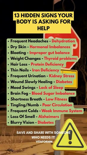 13 Hidden Signs Something’s Wrong With Your Body