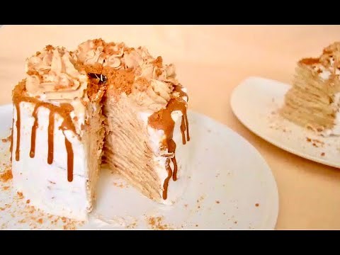 Biscoff Lotus crepe cake| how to make a crepe cake|bellyupcooking